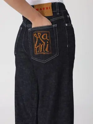 Marni High Rise Wide Leg Jeans - Blue