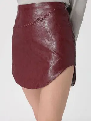 DIESEL® Faux Leather Mini Skirt