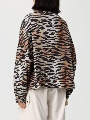 Pinko Zebra Print Polyester Windbreaker Jacket
