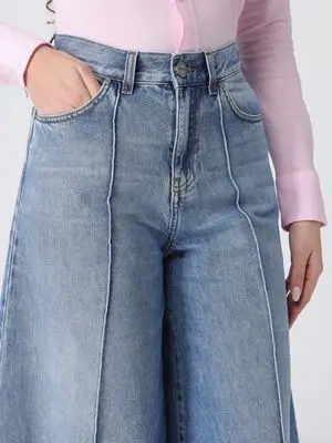 Pinko Cropped Wide Leg Jeans