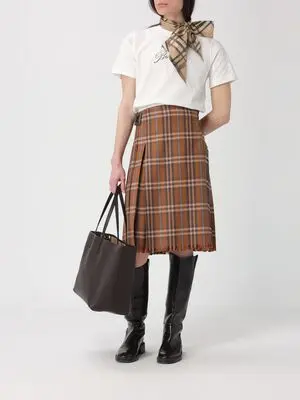Burberry Tartan Plaid Pleated Skirt