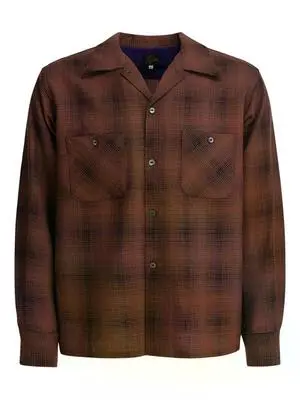 Needles Checked Pocket Shirt - Brown