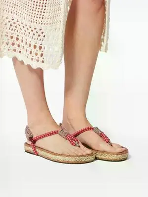Isabel Marant Étoile Cotton And Leather Rope Sandals - Pink