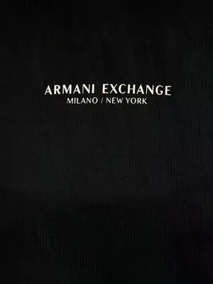 Armani Exchange Crew Neck Sweatshirt With Logo Detail - Black