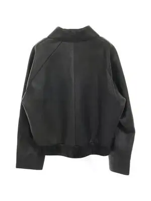 Hermès Leather Bomber Jacket