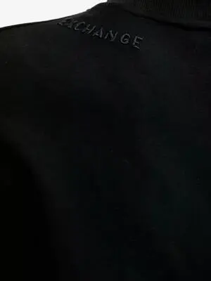 Armani Exchange Mock Neck Cropped Sweatshirt
