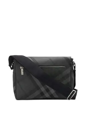 Burberry Check Pattern Messenger Bag