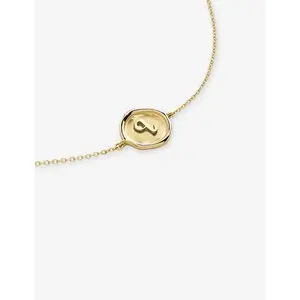 Monica Vinader Mini Initial 'q' Chain Bracelet - Gold