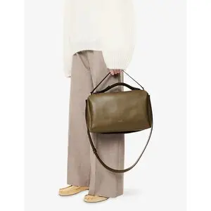 NEOUS Scorpius Leather Tote Bag - Olive
