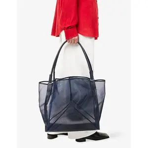 Victoria Beckham Mesh Tote Bag - Navy