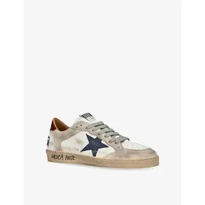 GOLDEN GOOSE Ball Star Suede Trainers - Beige Comb