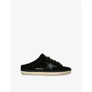 GOLDEN GOOSE Super-star Sabot Velvet Trainers - Black