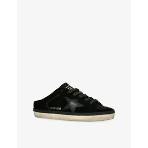 GOLDEN GOOSE Super-star Sabot Velvet Trainers - Black
