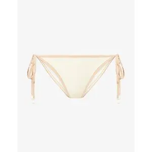 Johanna Ortiz Spiritual Retreat Crinkle Bikini Bottoms - Ecru/nude