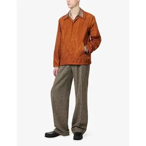 Dries Van Noten Vorries Collared Woven Jacket