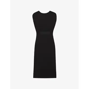 BOSS Short-sleeve Stretch-jersey Midi Dress