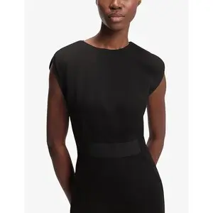 BOSS Short-sleeve Stretch-jersey Midi Dress