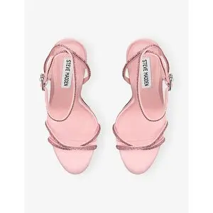 Steve Madden Juniper-r Satin Heeled Sandals - Pink
