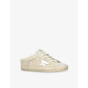GOLDEN GOOSE Super-star Sabot Suede Trainers - Beige Oth