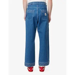 BODE Knolly Brook Embroidered Denim Jeans