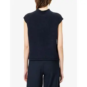 ME+EM Rolled-trim Wool-blend Vest