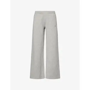 ANINE BING Kacey Cotton-jersey Jogging Bottoms - Medium Heather Grey