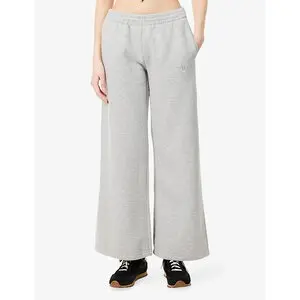 ANINE BING Kacey Cotton-jersey Jogging Bottoms - Medium Heather Grey