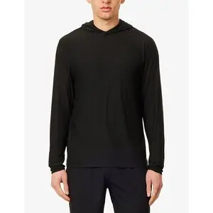 Vuori Strato Tech Regular-fit Stretch-woven Hoodie - Black
