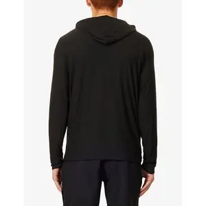 Vuori Strato Tech Regular-fit Stretch-woven Hoodie - Black