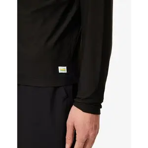 Vuori Strato Tech Regular-fit Stretch-woven Hoodie - Black