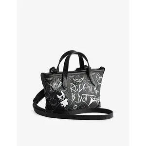 Zadig&Voltaire Monogram Nano Coated-canvas Tote Bag - Black