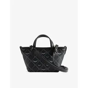Zadig&Voltaire Monogram Nano Coated-canvas Tote Bag - Black