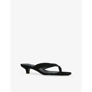 Steve Madden Tracie Suede Heeled Sandals - Black