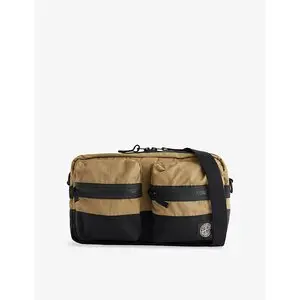 Stone Island Brand-patch Cotton Cross Body Bag - Military Green