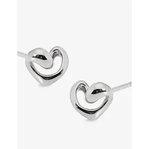 Monica Vinader Infinity Heart Sterling Stud Earrings
