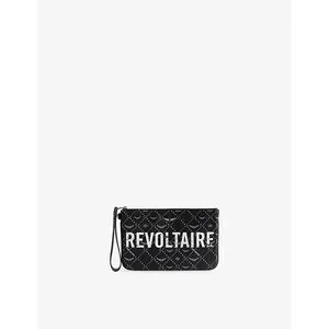 Zadig&Voltaire Revoltaire Z Monogram Faux-leather Pouch - Black