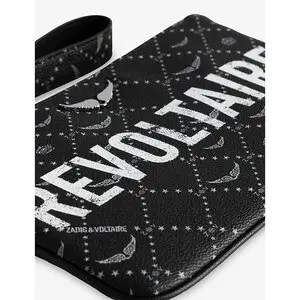 Zadig&Voltaire Revoltaire Z Monogram Faux-leather Pouch - Black