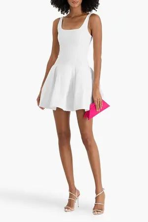 Simkhai Lucy Pleated Mini Dress - White
