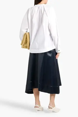 Proenza Schouler Carter Cotton-poplin Blouse - White