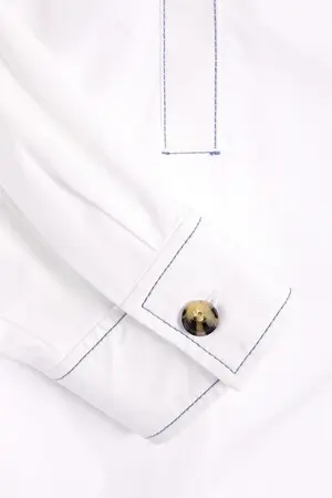 Proenza Schouler Carter Cotton-poplin Blouse - White
