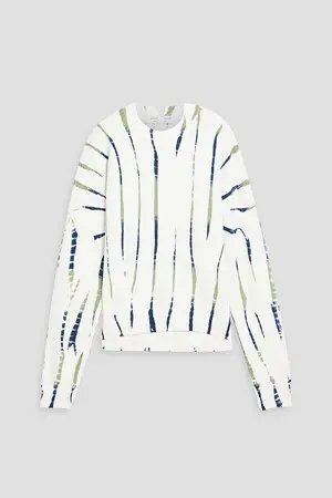 Proenza Schouler Blake Tie-dyed Cotton-terry Sweatshirt - White