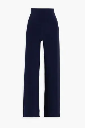 Norma Kamali Stretch-jersey Straight-leg Pants - Navy