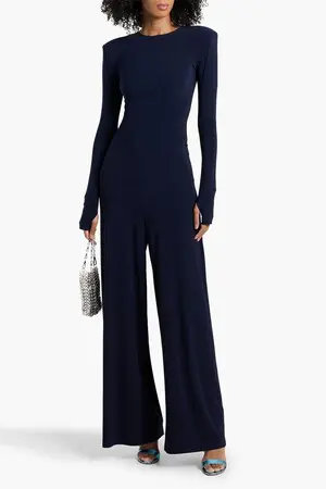 Norma Kamali Stretch-jersey Straight-leg Pants