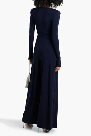Norma Kamali Stretch-jersey Straight-leg Pants