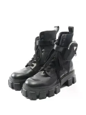 Prada 2010s Monolith Leather Boots