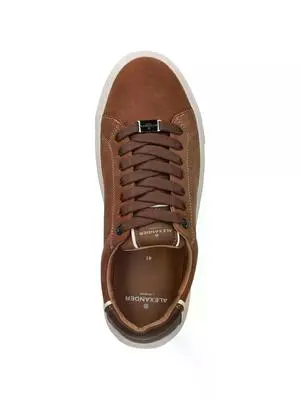 ALEXANDER SMITH London Panelled Lace-up Sneakers - Brown