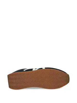 Armani Exchange Logo-detail Lace-up Sneakers - Blue
