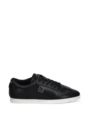 Armani Exchange Logo-detail Sneakers - Black