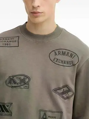 Armani Exchange Logo-embroidered Sweatshirt