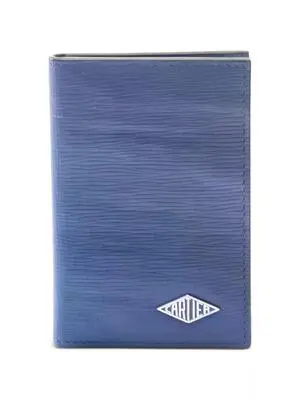 CARTIER Lozange 4 Leather Cardholder - Blue